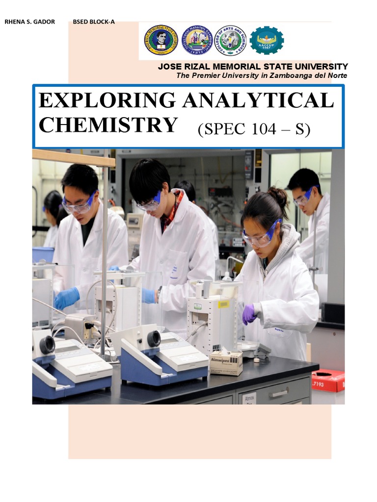 Exploring Analytical Chemistry: (SPEC 104 - S) | PDF