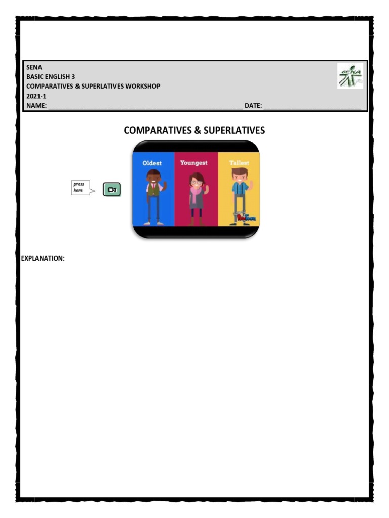 Comparatives - Superlatives Workshop2 | PDF | São Paulo