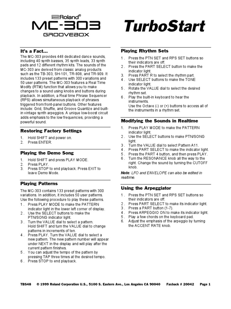MC303 Ts | PDF | Synthesizer | Music Production
