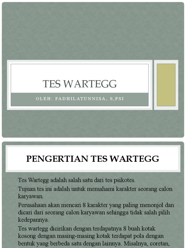 Tes Wartegg | PDF