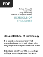 Classicism vs. Positivism in Criminology | PDF | Crime & Violence | Crimes