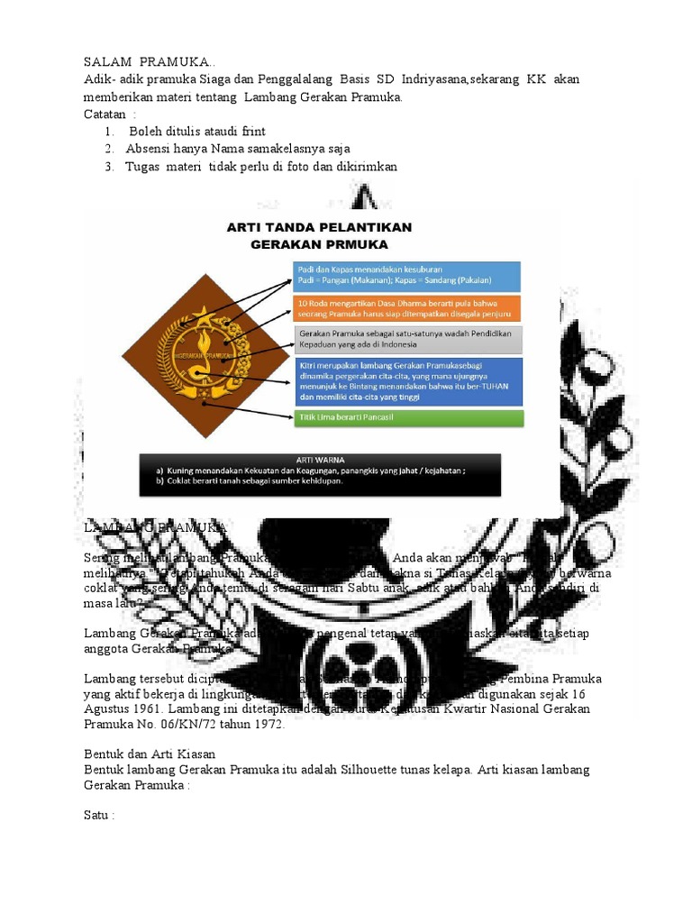 Lambang Pramuka | PDF | Agama & Spiritualitas
