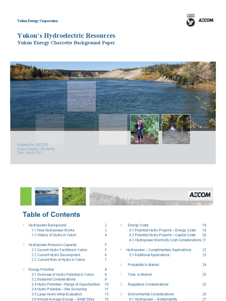Yukon's Hydro Potential and Costs | PDF | Hydroelectricity | Energy ...