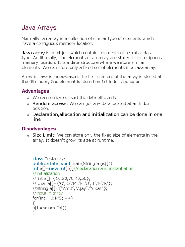 Arrays Theory & Sorting | PDF | Array Data Structure | Computer Science