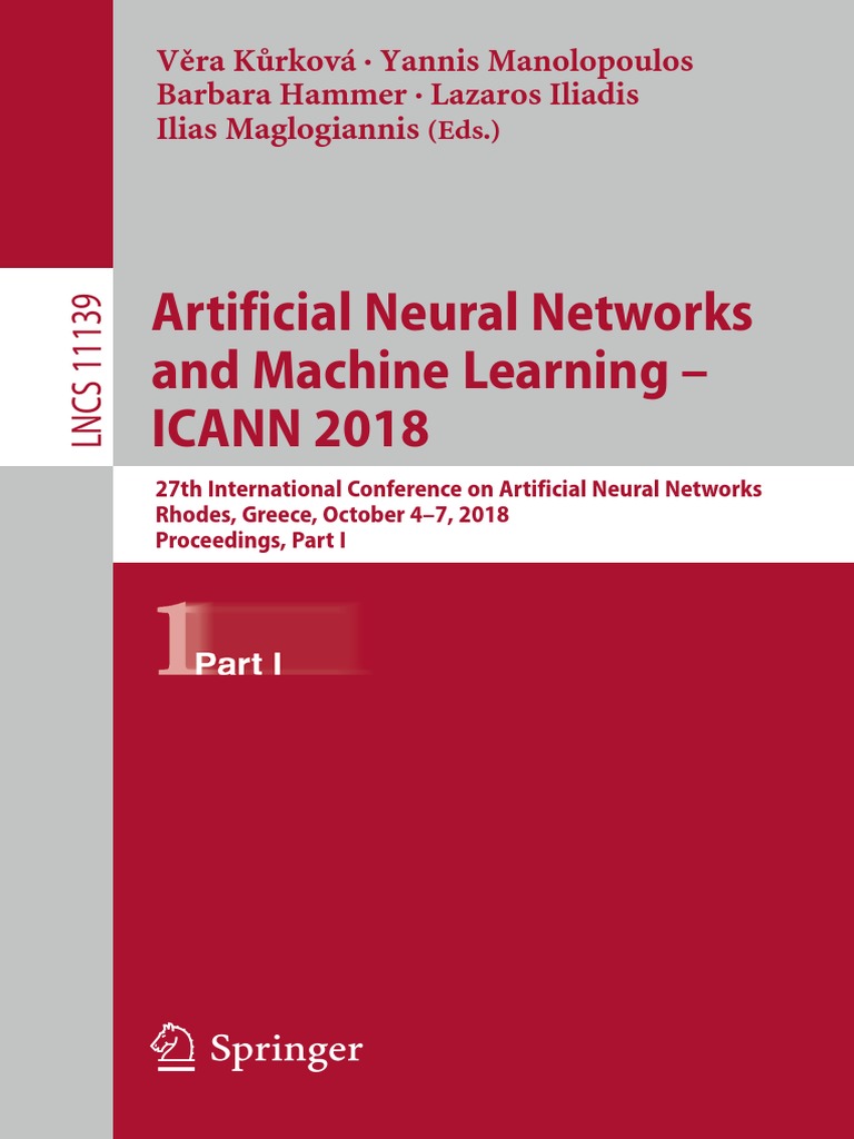 Artificial Neural Networks and Machine Learning - ICANN 2018 | PDF ...