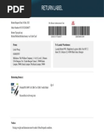 Lazada - Return Form | PDF