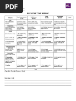 Reporting Rubric | PDF | Rubric (Academic) | Behavior Modification