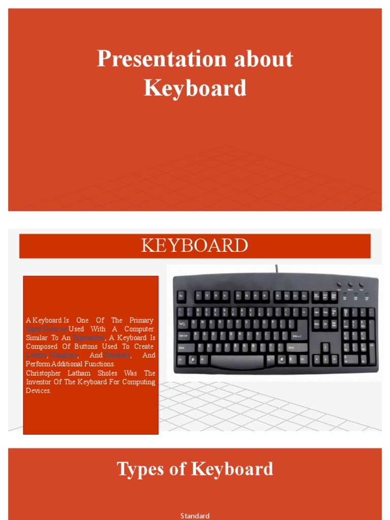 Presentation About Keyboard | Download Free PDF | Laptop | Text