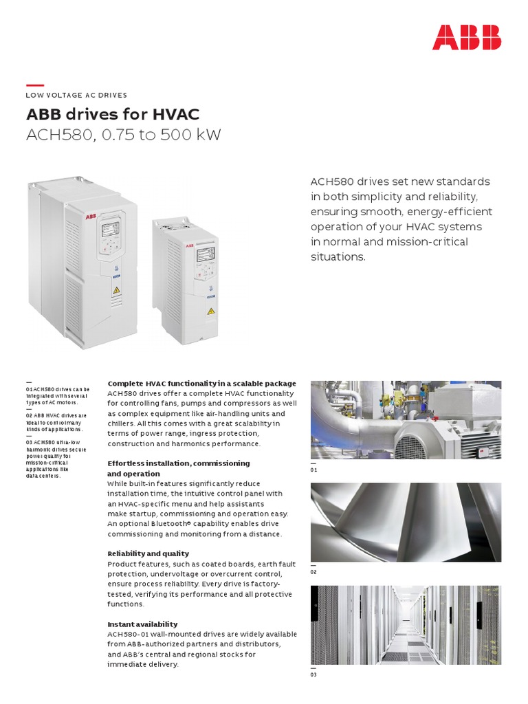 ACH580 Flyer 3AUA0000212776 RevC EN Lowres | PDF | Electricity ...
