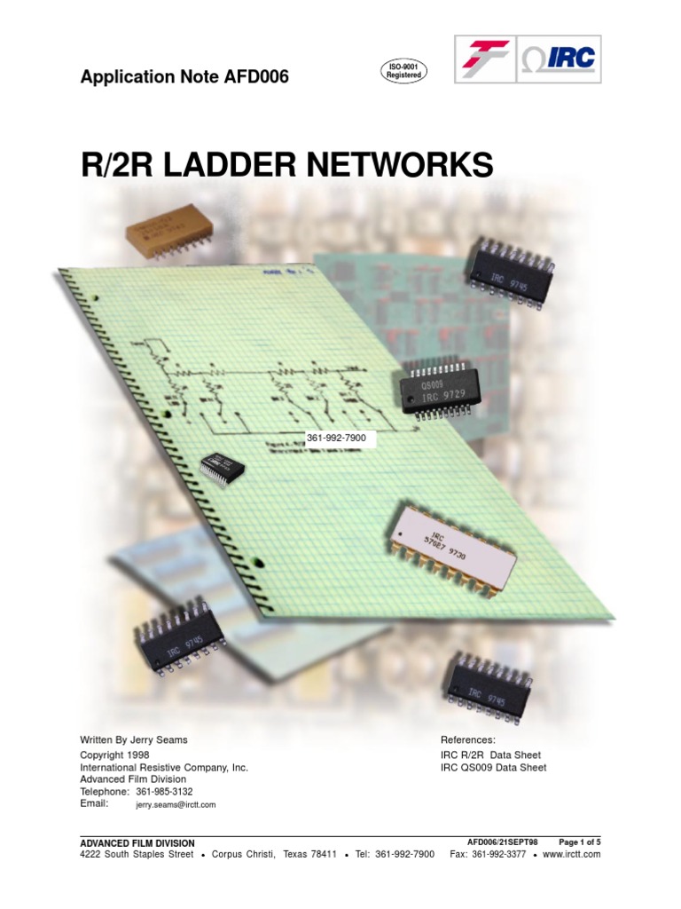 R/2R Ladder Networks: Application Note AFD006 | Download Free PDF | Bit ...