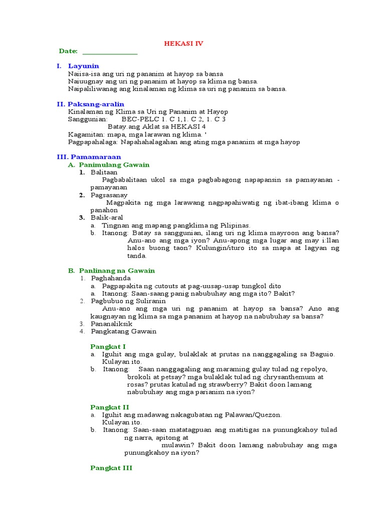 HEKASI Lesson Plan | PDF
