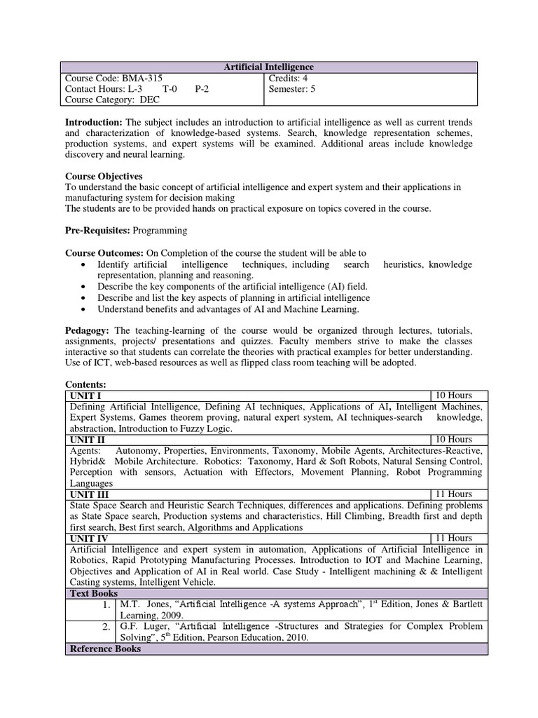 Artificial Intelligence | PDF | Artificial Intelligence | Intelligence ...