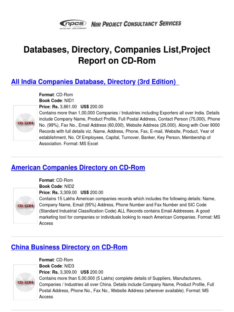 Business Directories for Marketers | PDF | Fax | Websites