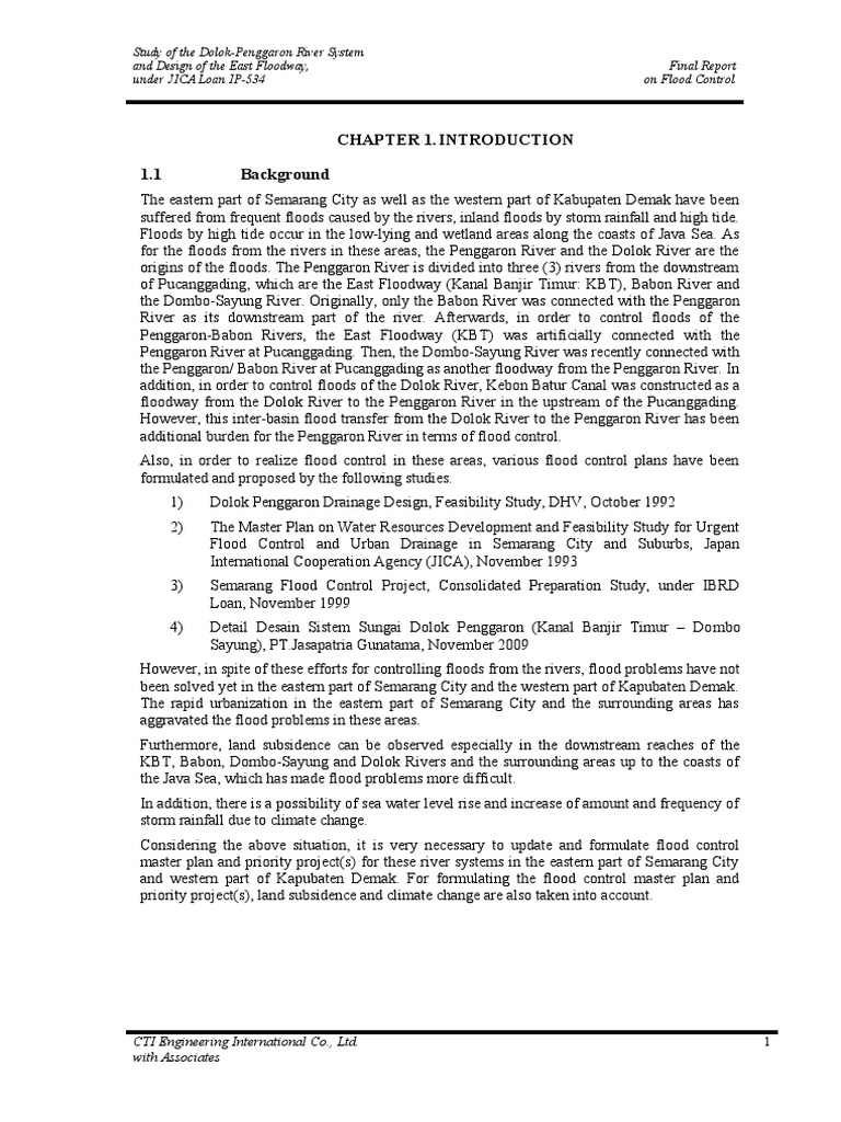 Developing a Comprehensive Flood Control Master Plan for the Dolok ...