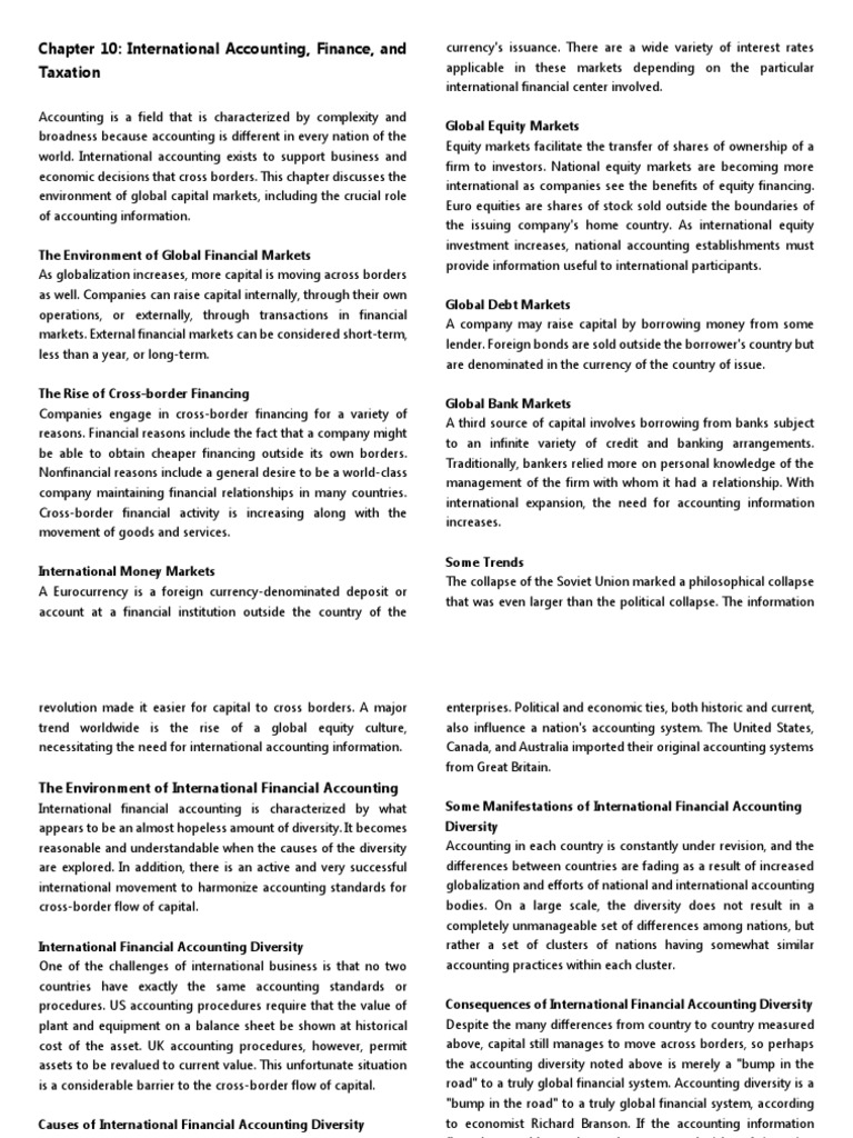 Harmonizing Global Financial Reporting: Understanding the Growing ...