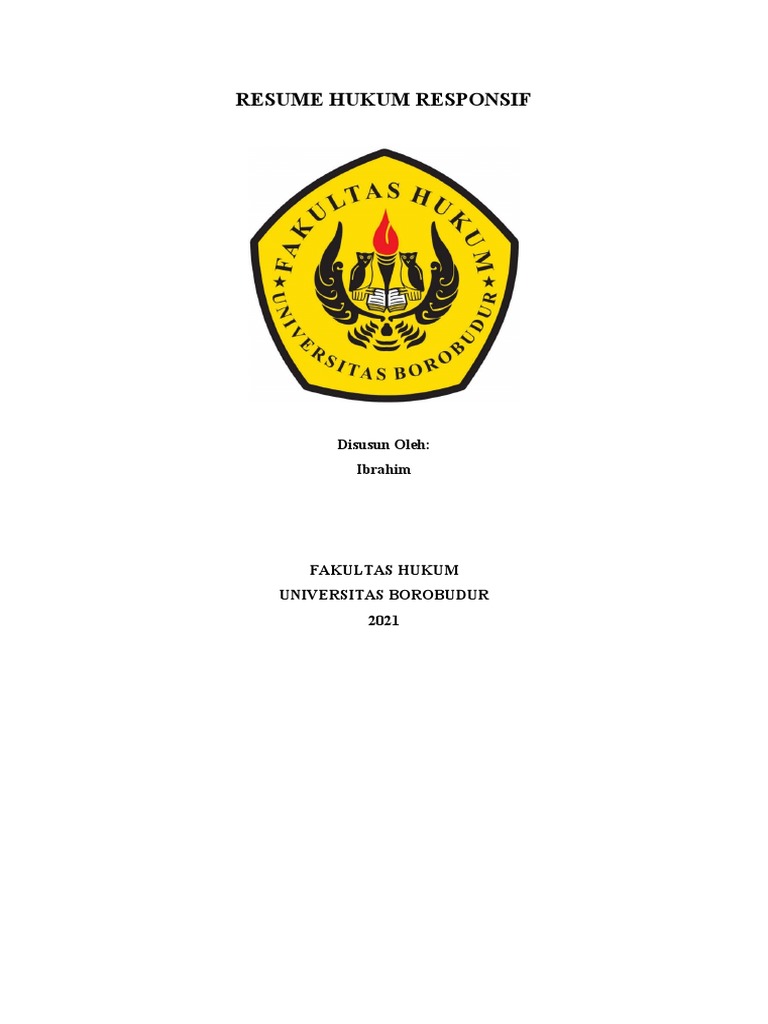 Hukum Responsif: Teori dan Praktik | PDF | Politik