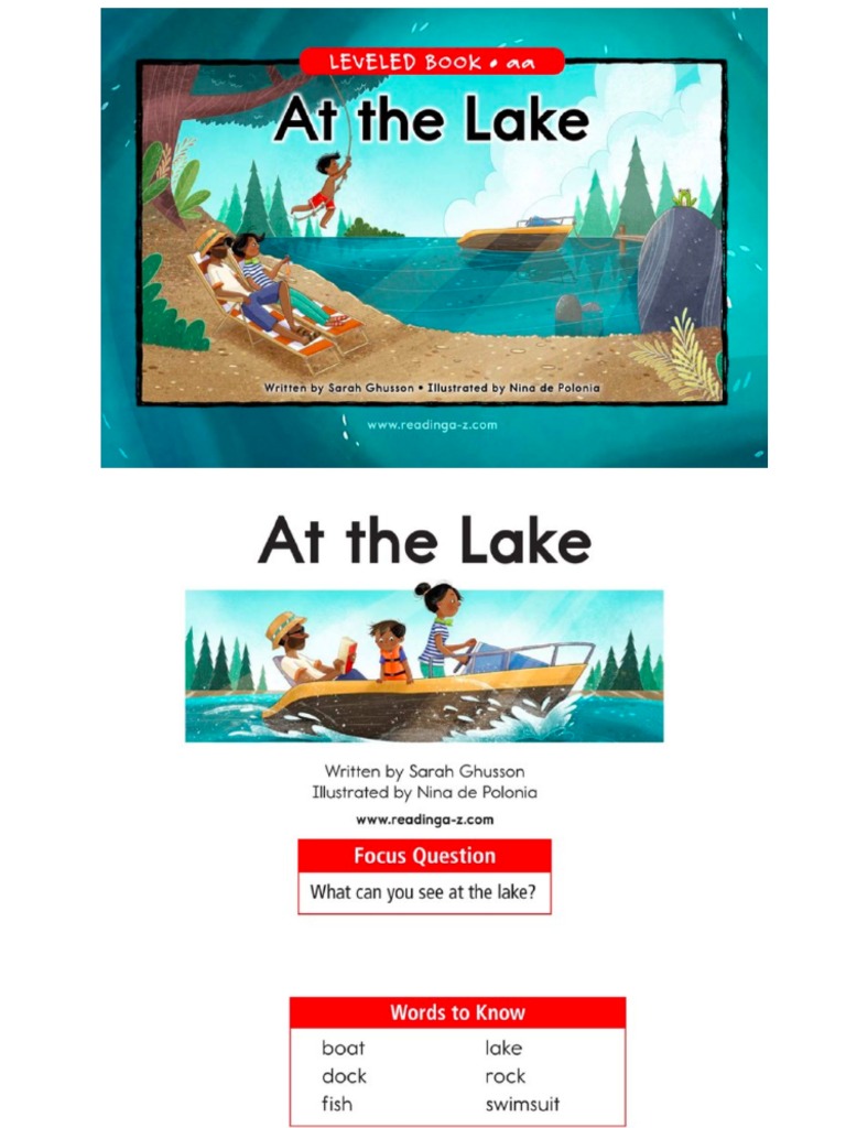At The Lake Reading A-Z Level Aa | PDF