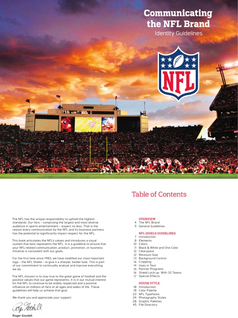 Communicating The NFL Brand: Identity Guidelines | PDF | Typefaces | Brand
