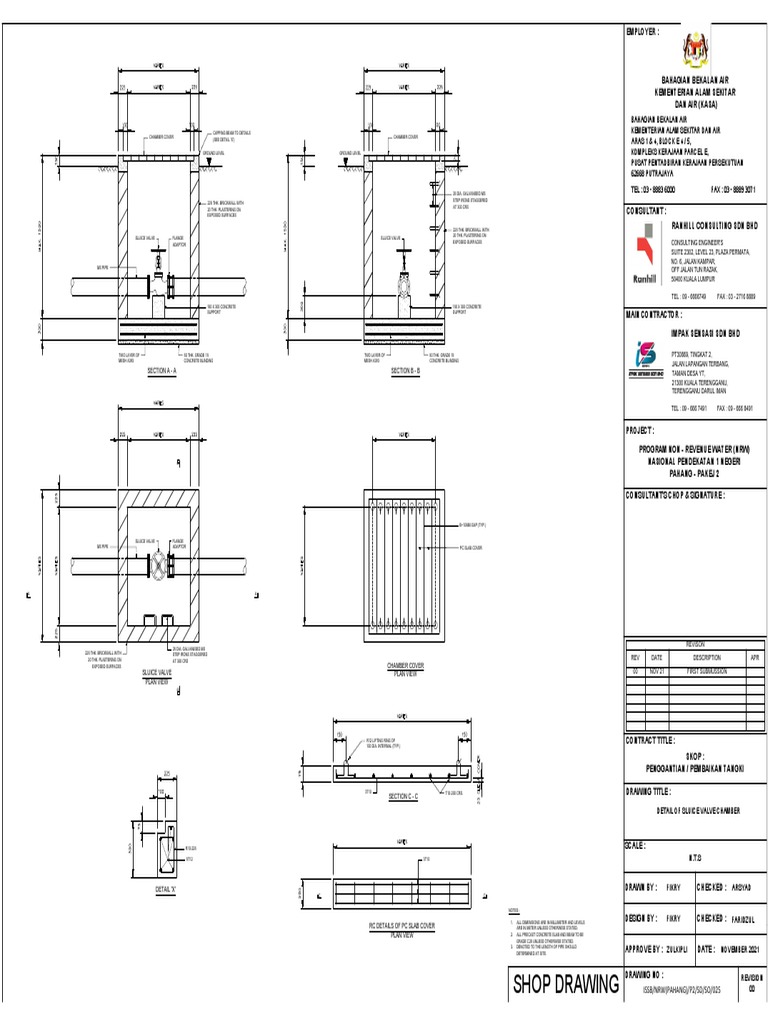 Chamber Sluice Valves-Model | PDF | Drawing | Building Technology