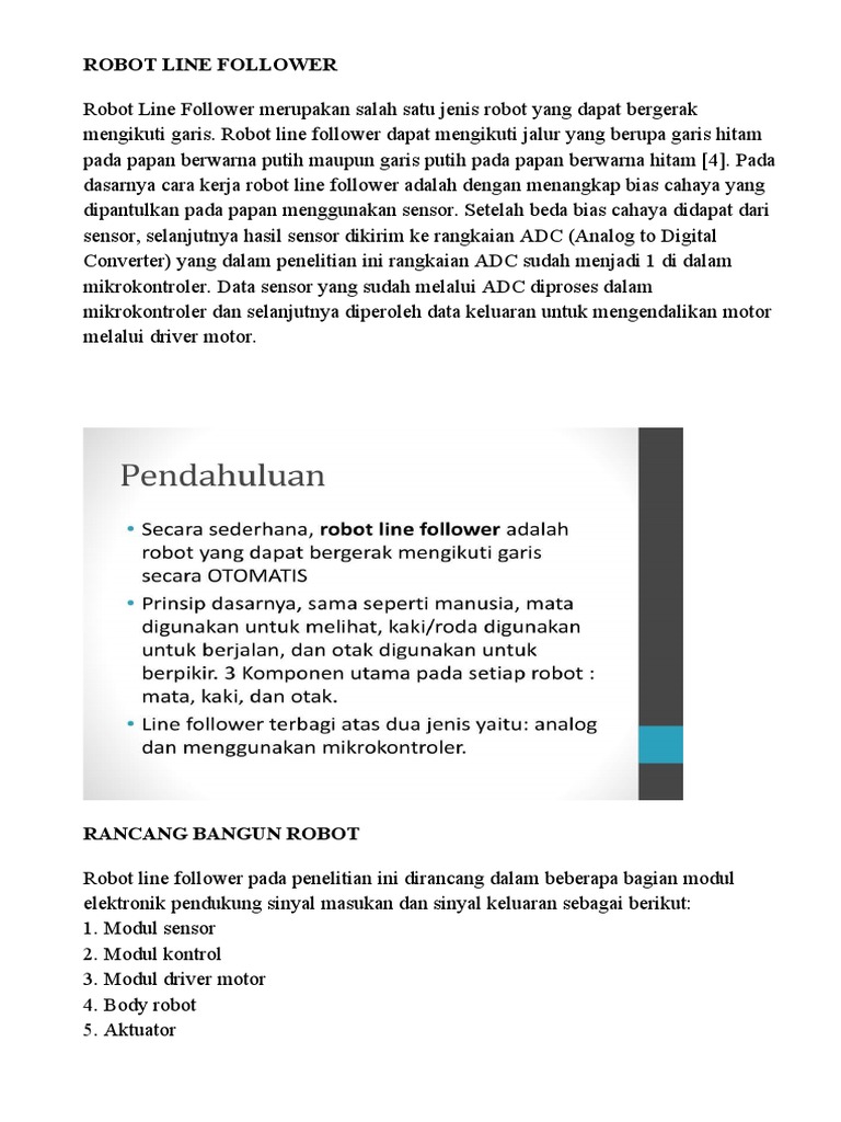 Robot Line Follower | PDF