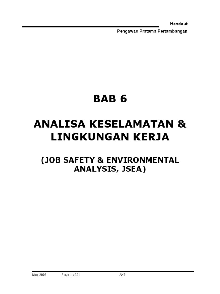 Bab 6 Jsea | PDF