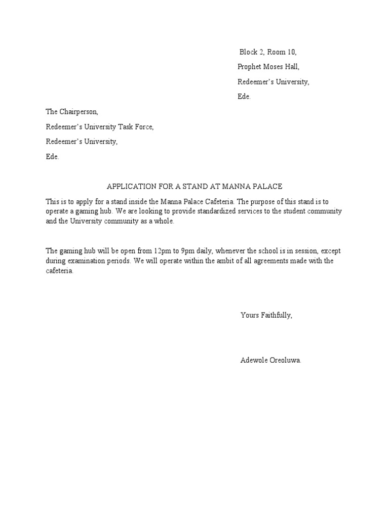 Stand Application | PDF