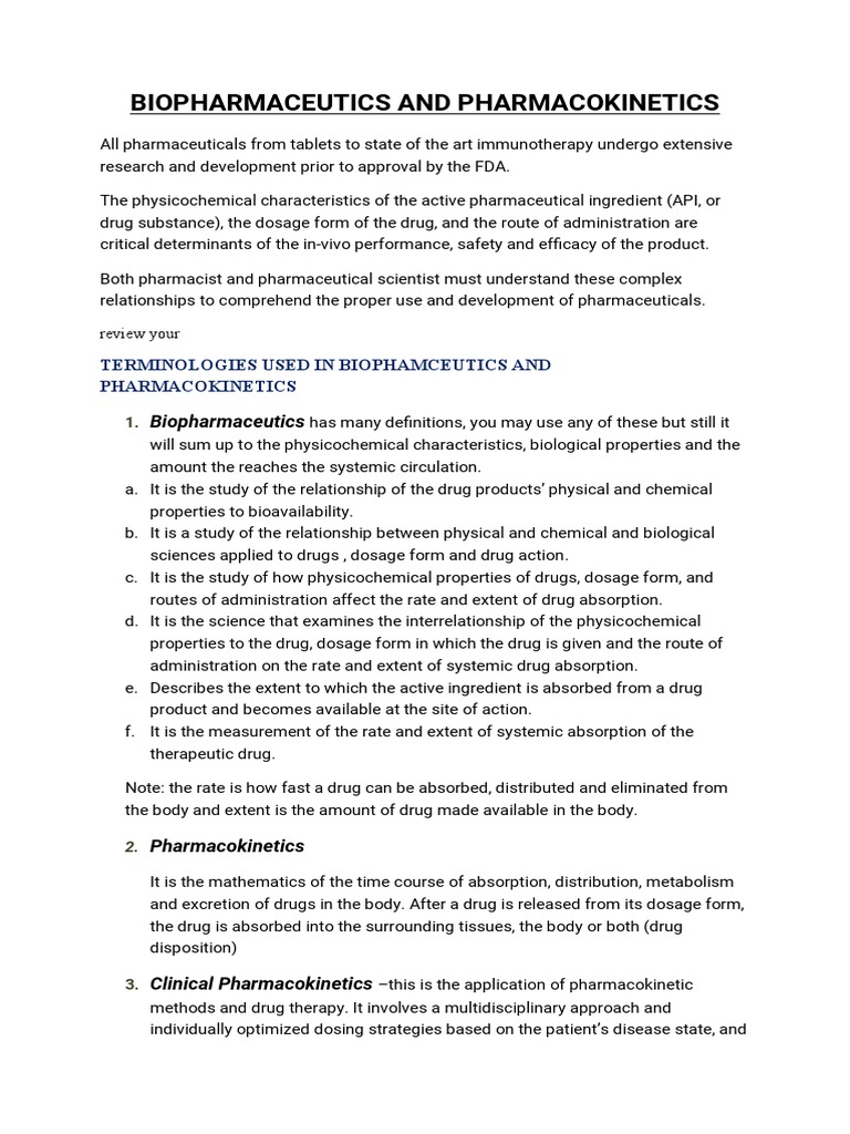 BIOPHARM - Intro | PDF | In Vitro Fertilisation | Pharmacokinetics