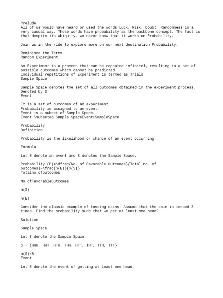 Statistics and Probability Katabasis | PDF | Random Variable ...