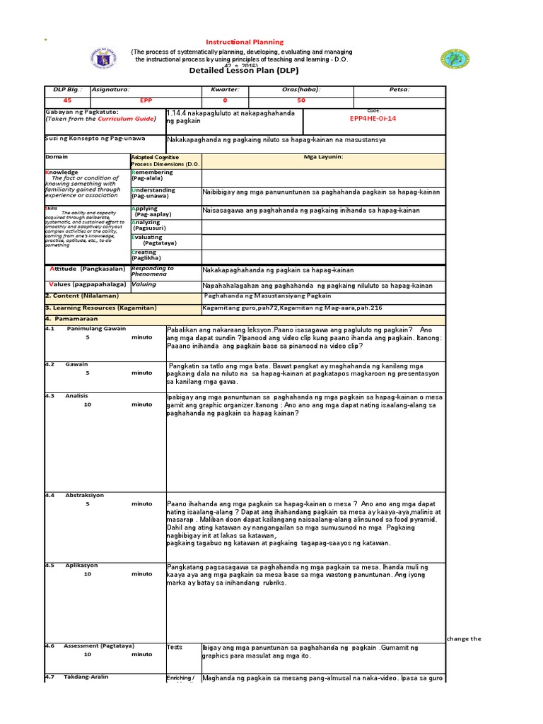 DLP Epp 4 He - wk9 | PDF