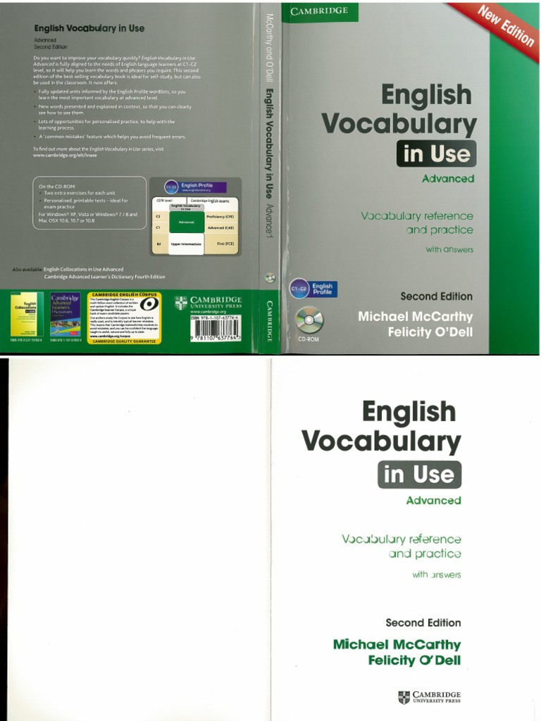 Cambridge English Vocabulary in Use Advanced Second Edition | PDF