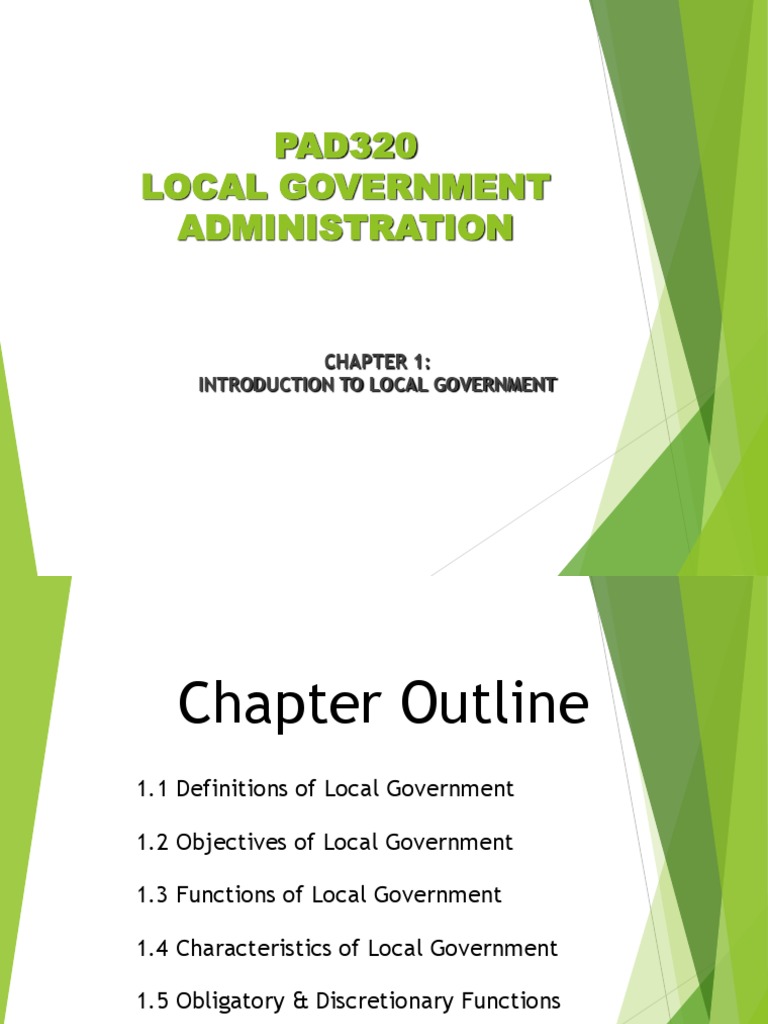 CHAPTER 1-Introduction To Local Government | PDF | Political Science ...