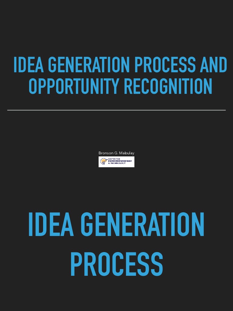 W2 A. Opportunity Recognition | PDF | Sales | Business Model