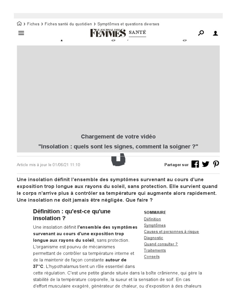 Sante Journaldesfemmes FR Fiches Sante Du Quotidien 2494024 Insolation ...