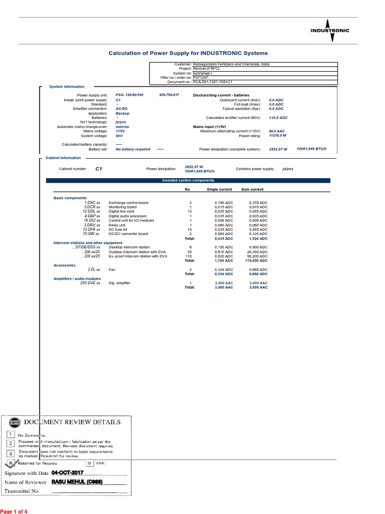 Power Supply Calculation-C1 | PDF | Power Supply | Analog To Digital ...