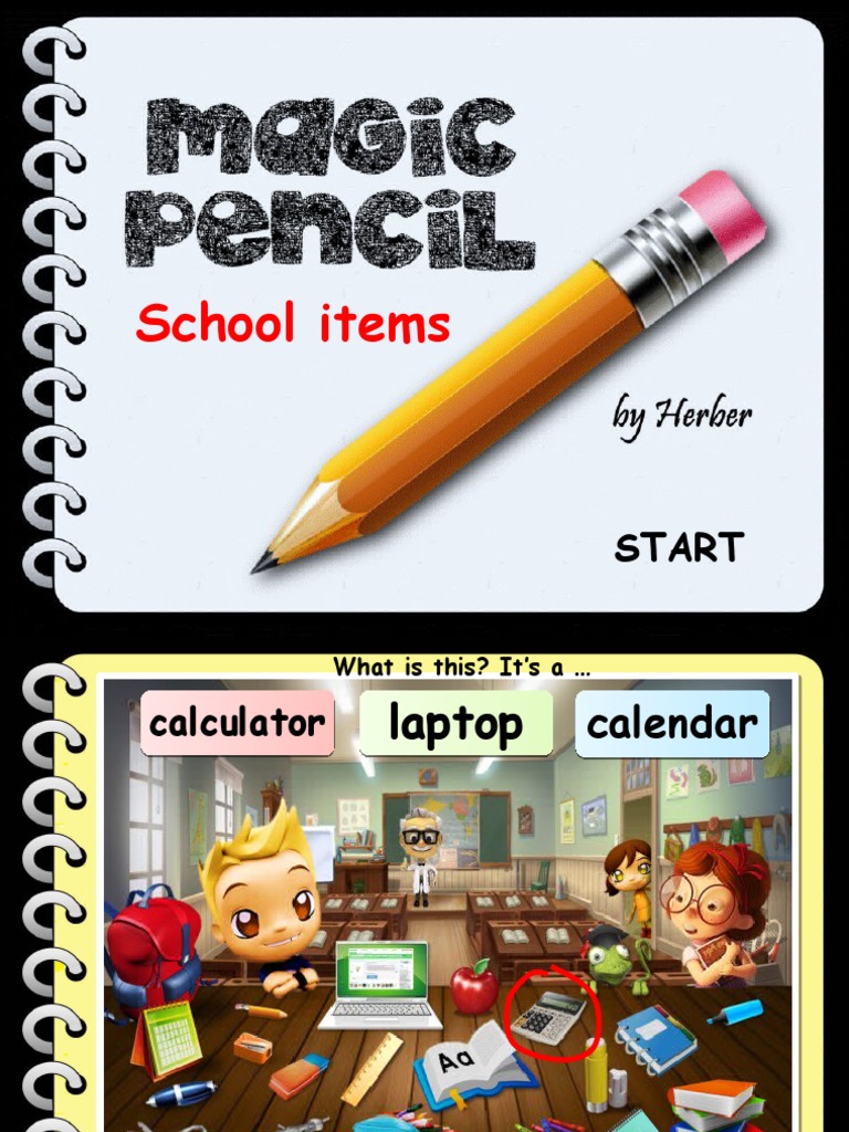 School Items Game | PDF | Home & Garden