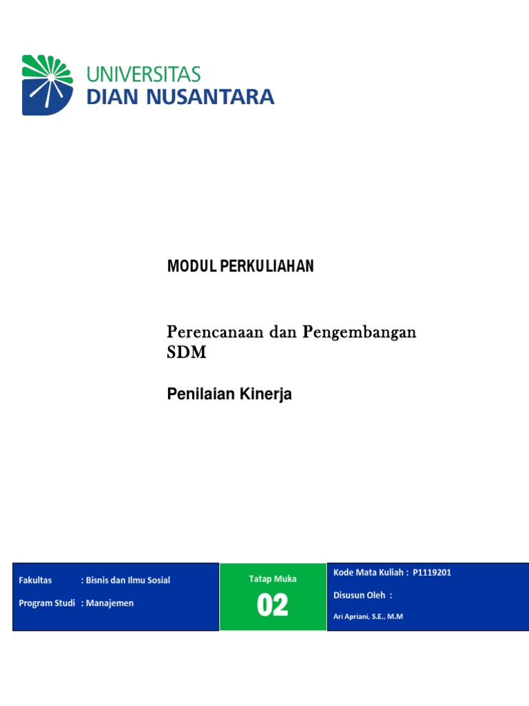 PPSDM - Modul 2 - Penilaian Kinerja | PDF
