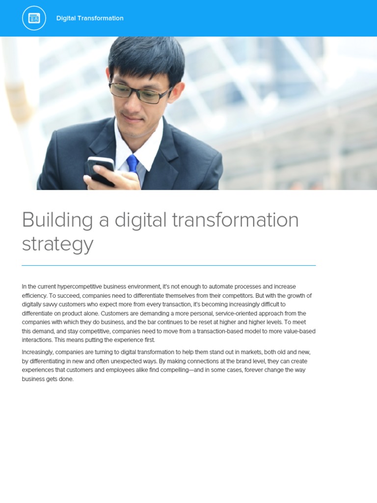 Digital Transformation Strategy | PDF | Strategic Management | Top Down ...