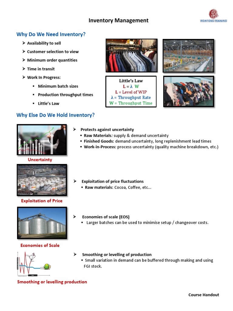Inventory Management Essentials Guide | PDF