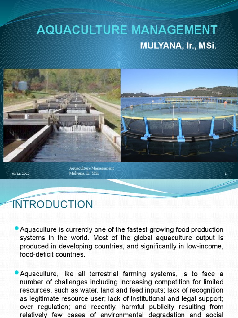 Chapter 1. Aquaculture Management | PDF | Aquaculture | Biodiversity