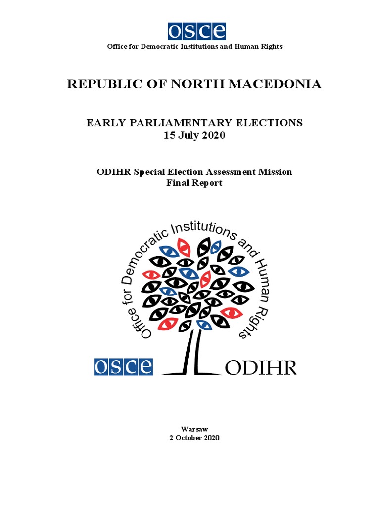 Macedonia OSCE | PDF | Elections | Social Institutions