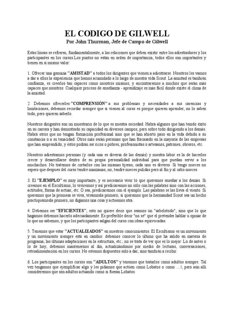 El Codigo de Gilwell | PDF | Exploración