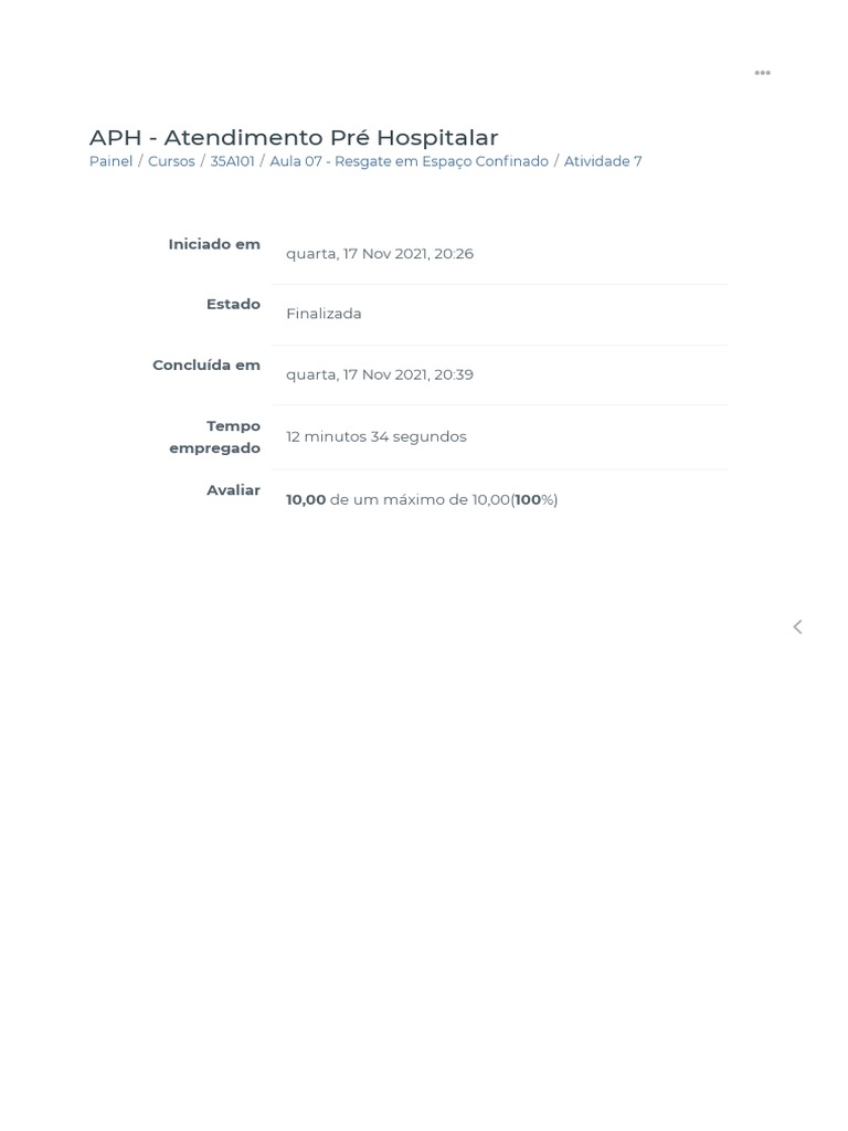 APH - Atendimento Pré Hospitalar 7 | PDF