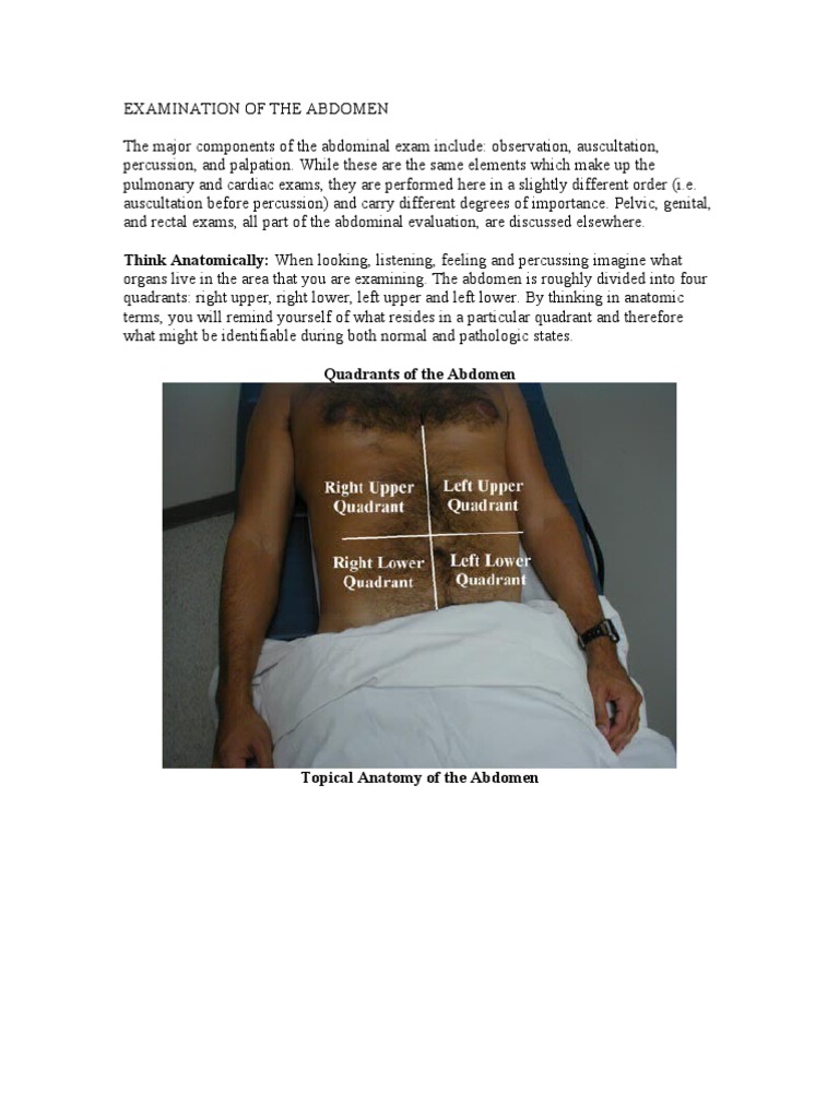 Examination of The Abdomen | PDF | Abdomen | Cirrhosis