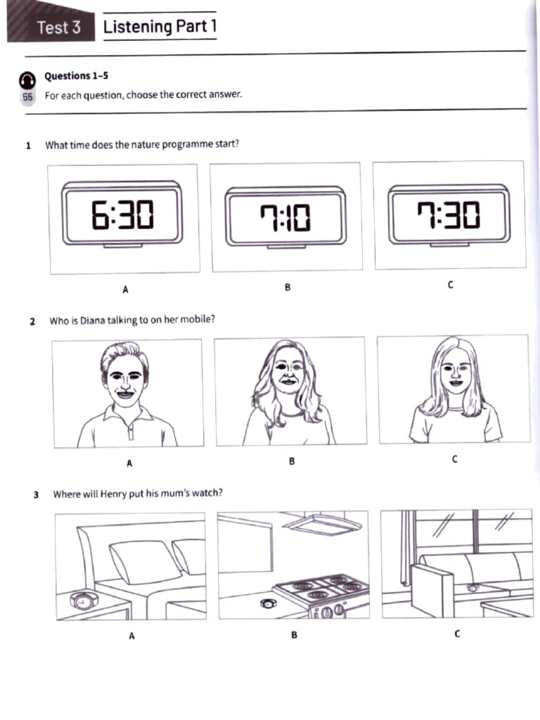 KET Sample Paper Listening | Download Free PDF | Learning