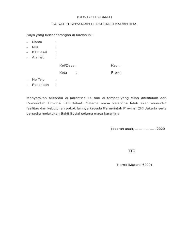 Contoh Format Suket | PDF