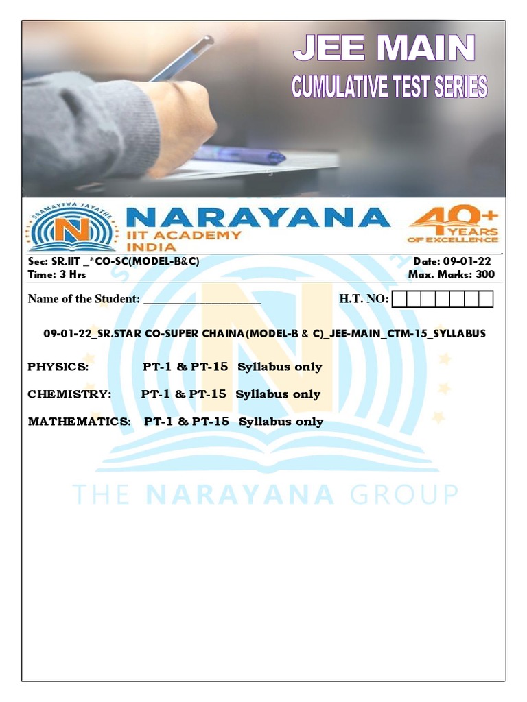 JEE Main Physics Model Paper | PDF | Electronvolt | Electron