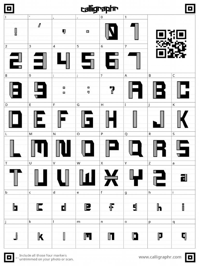 Calligraphr Template 1 PDF