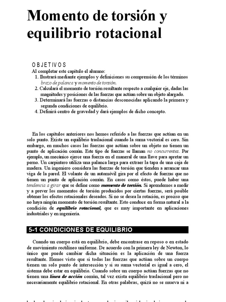 Par Torsor | PDF | Fuerza | Movimiento (física)