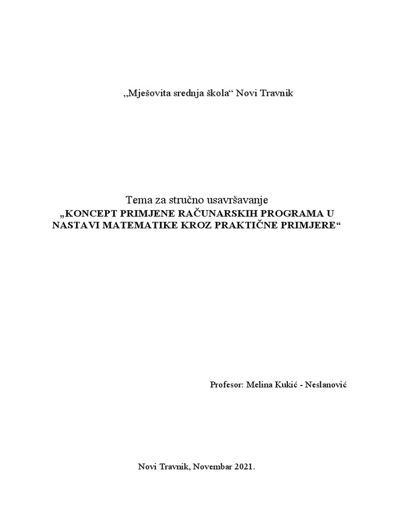 Računari U Matematici | PDF