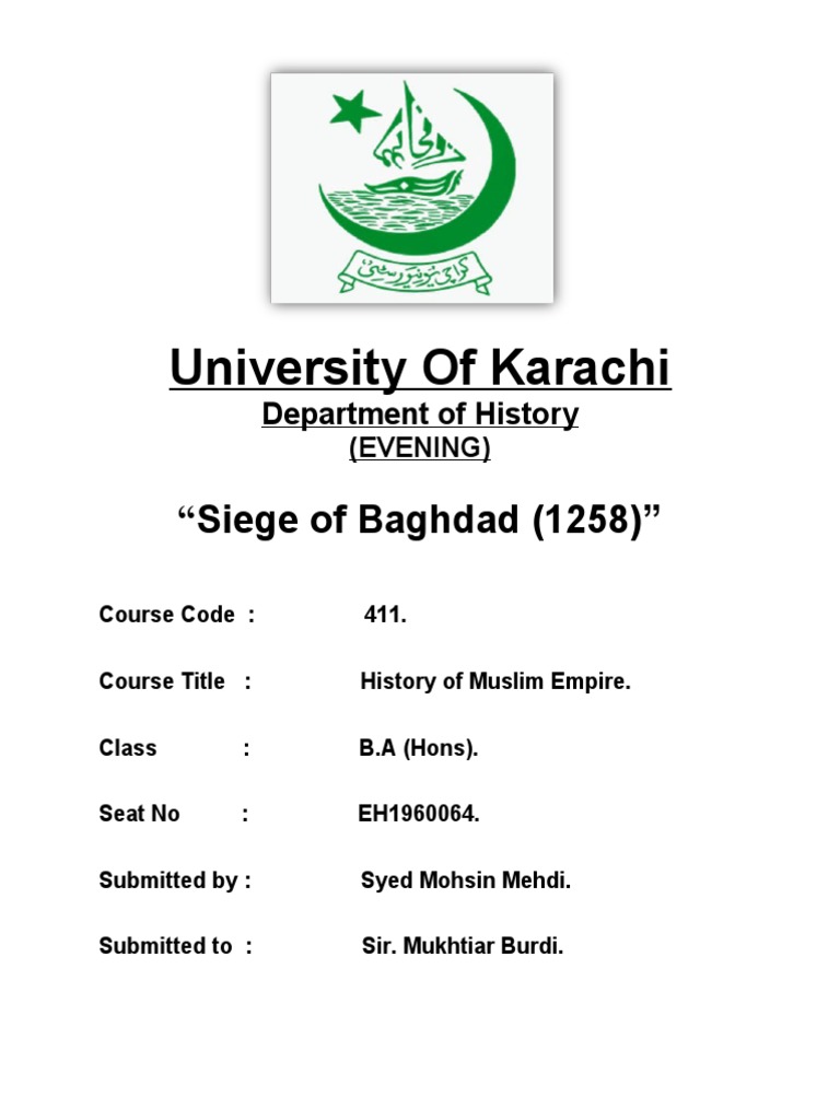 Siege of Baghdad (1258) | PDF | Mongolia